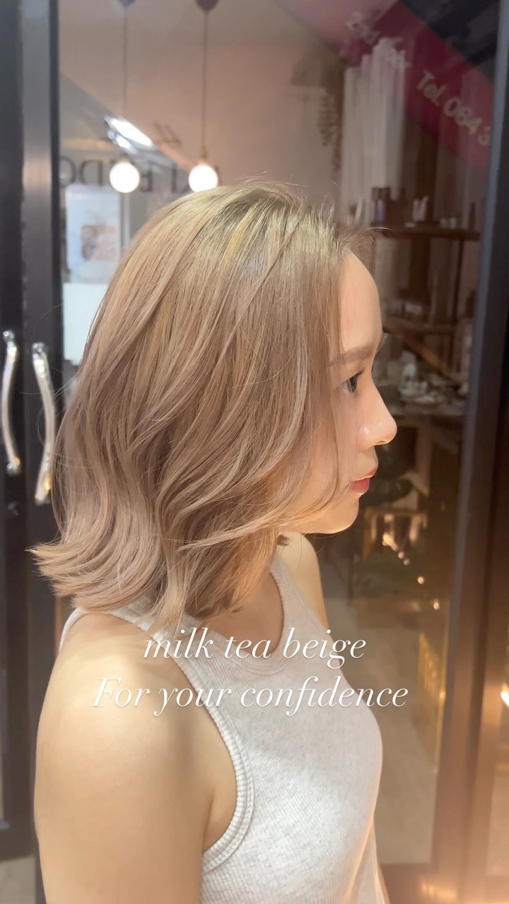 Milk tea beige【akiendo_hairsalon】｜Bangkok Beauty Salon Special Site ...