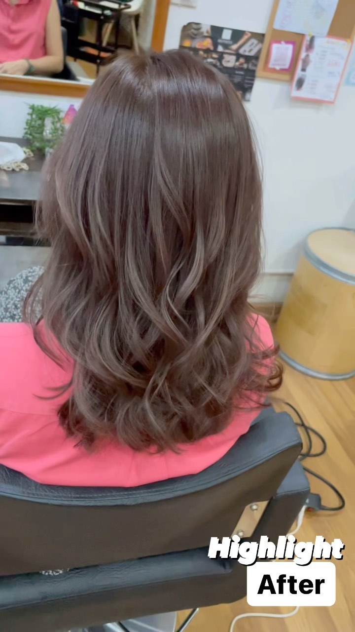 Highlight topaz + garnet + cobalt【hair CRAFT ZAN】｜バンコクの美容院専門サイト｜ビューティーバンコク