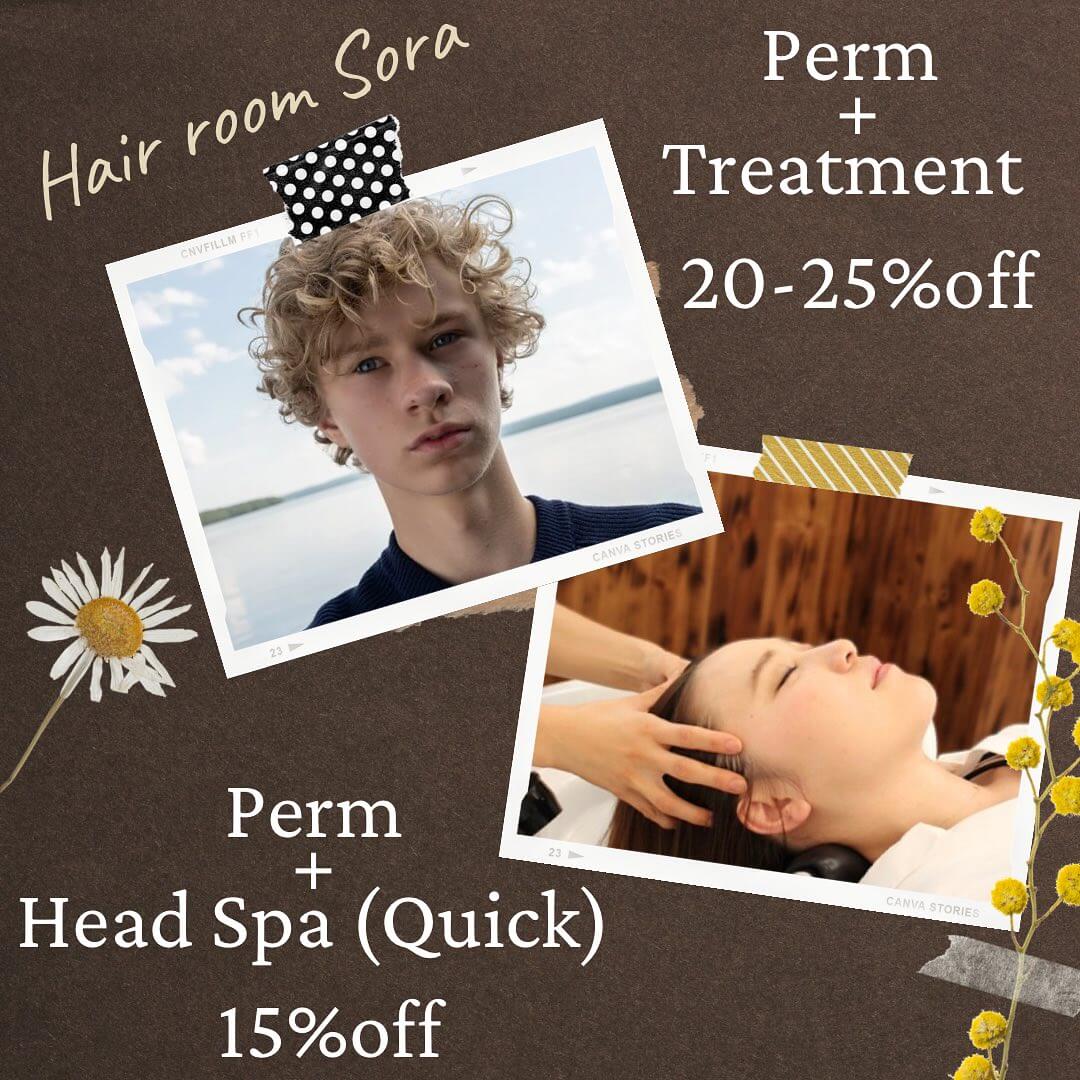 Promotion October【Hair Room Sora】｜バンコクの美容院専門サイト｜ビューティーバンコク